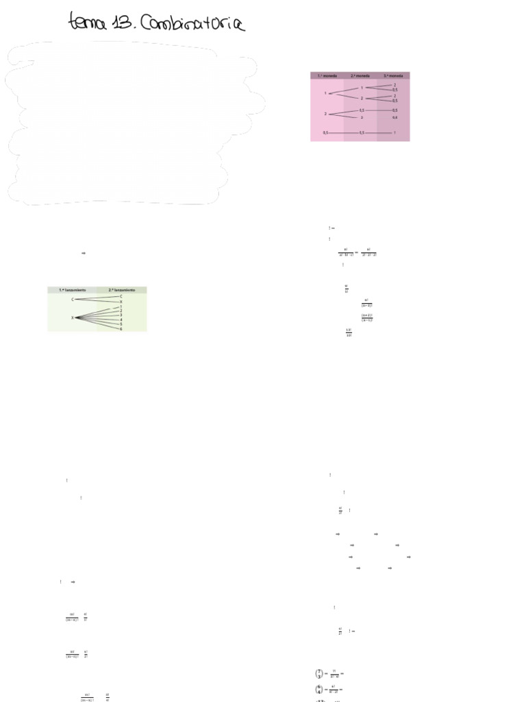 Tema-13-Combinatoria | PDF | Combinatoria | Matemáticas