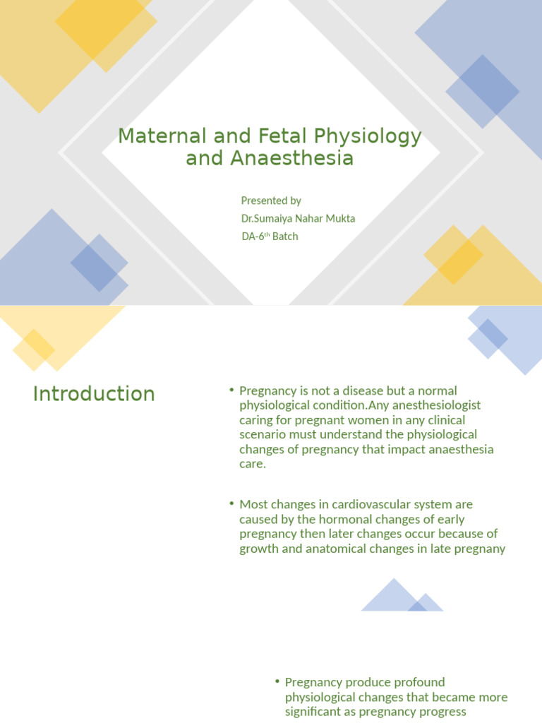 Maternal Physiological Changes in Pregnancy | PDF | Blood Pressure | Heart