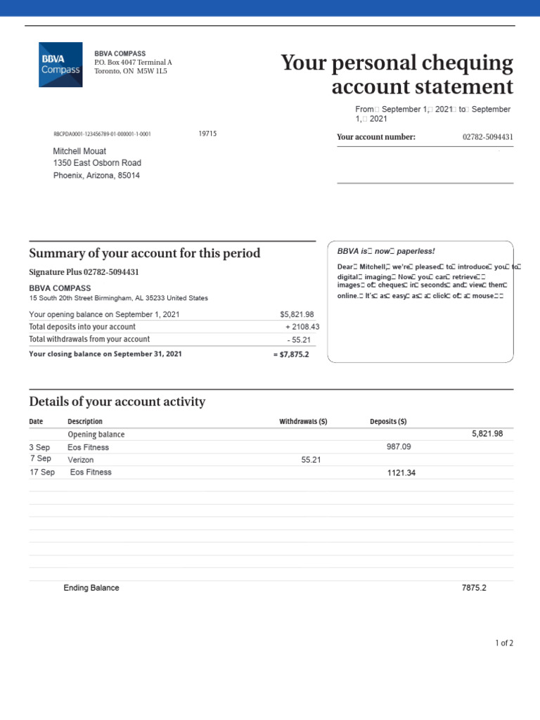 Bank Statement Generator 3 PDF | PDF | Banking Technology | Personal ...