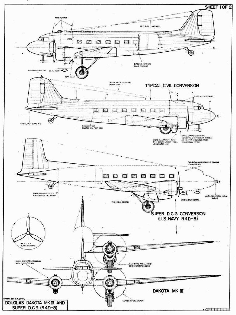 PHOTOS PLANOS DC-3 | PDF