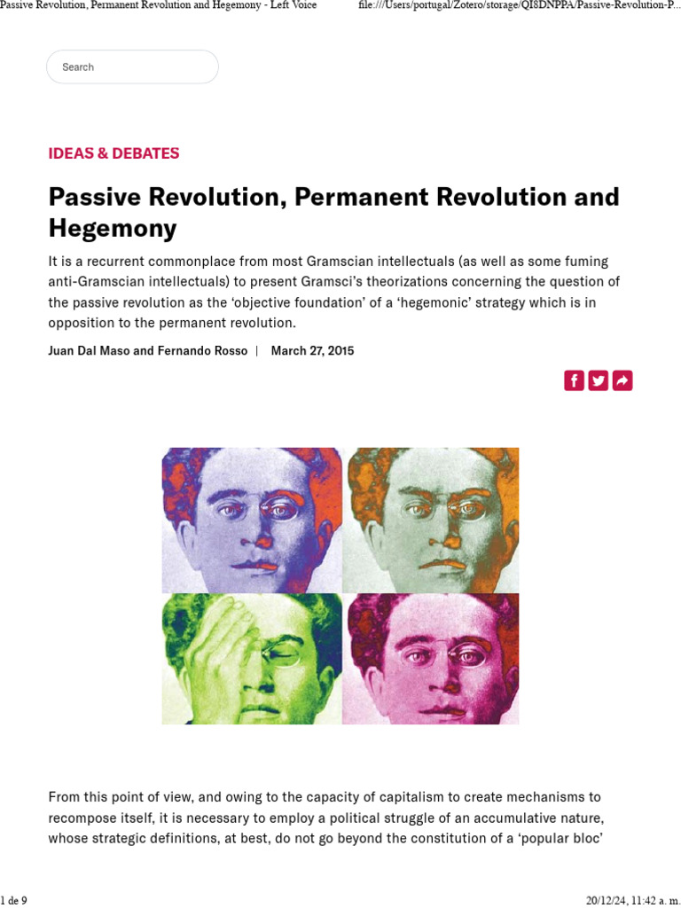 Passive Revolution, Permanent Revolution and Hegemony - Left Voice ...
