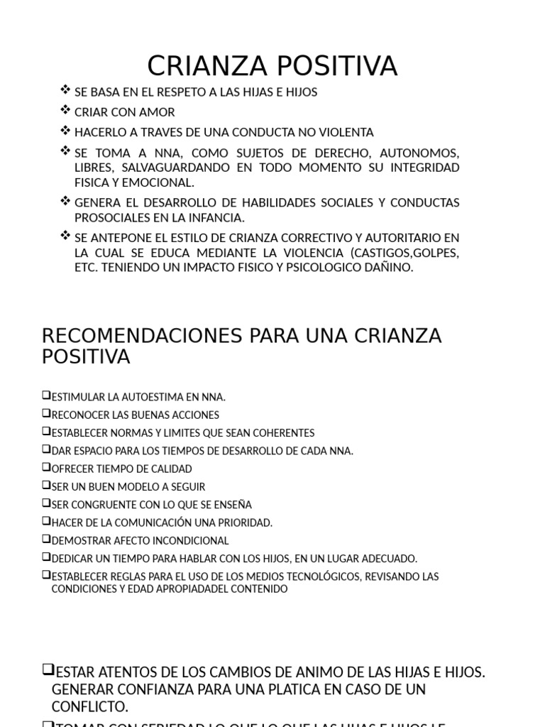 CRIANZA POSITIVA | PDF