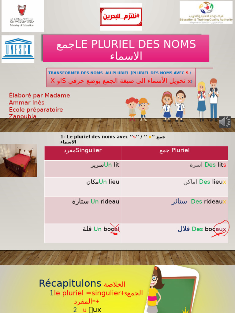 Le Pluriel Des Noms | PDF