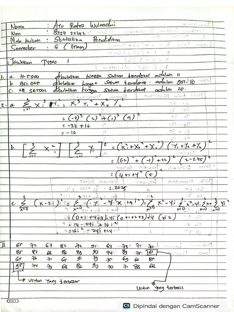 Tugas 1 Statistika Pendidikan - Ayu Retno | PDF