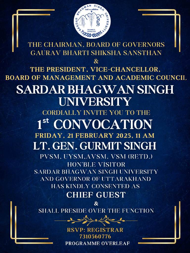 Invite Convocation 2025 | PDF