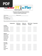 Oro Motor Evaluation for Children | PDF | Tongue | Mouth