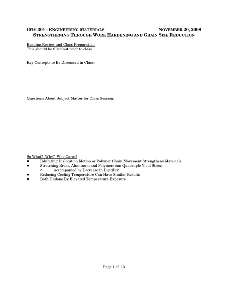 Lec 1120 | PDF | Dislocation | Yield (Engineering)