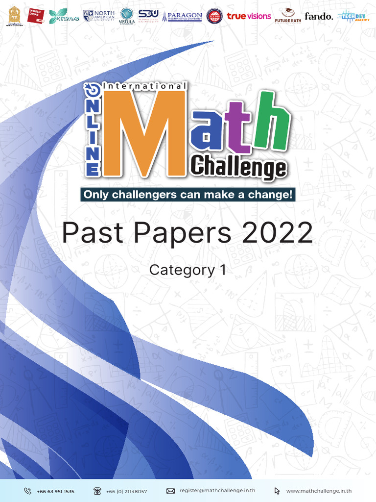 IMC 2022 Past Papers Overview | PDF