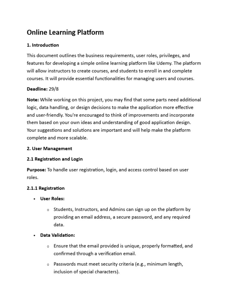 Online Learning Platform Project | PDF | Password | Educational Technology Online Learning Platform Project | PDF | Password | Educational Technology