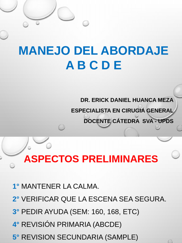 Manejo Del Abordaje Abcde | PDF