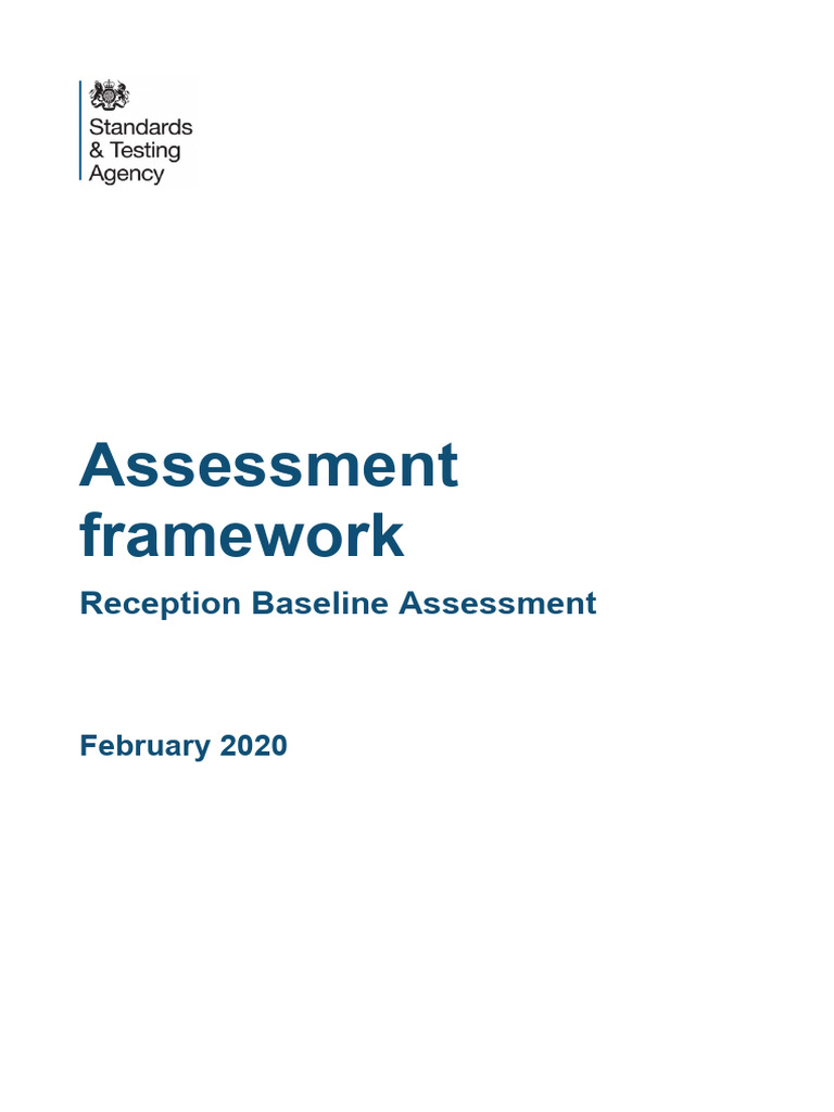 Reception Baseline Assessment Guide | PDF | Cognition | Disability