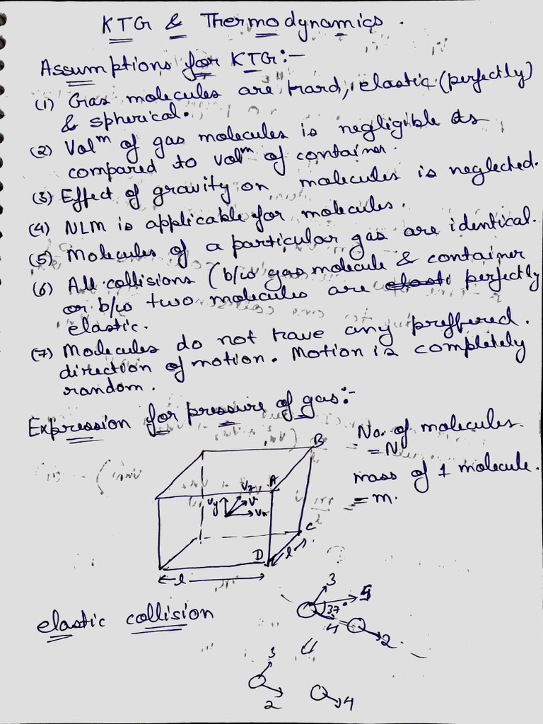 KTG and Thermodynamics | PDF
