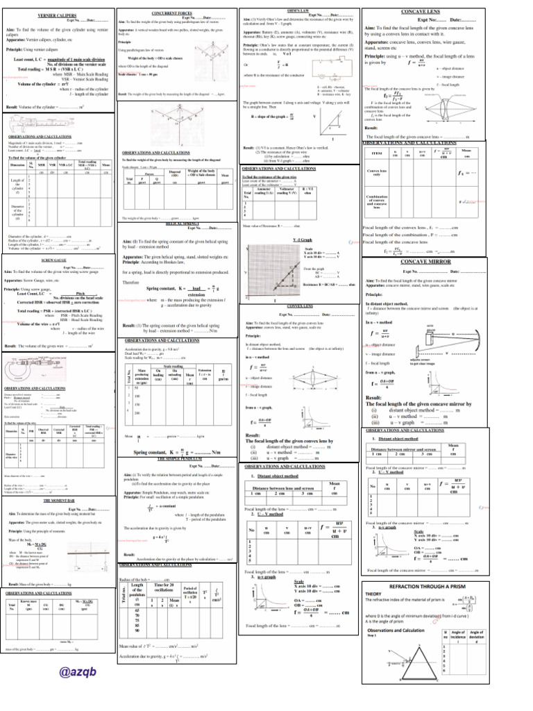 XLL Physics Lab | PDF