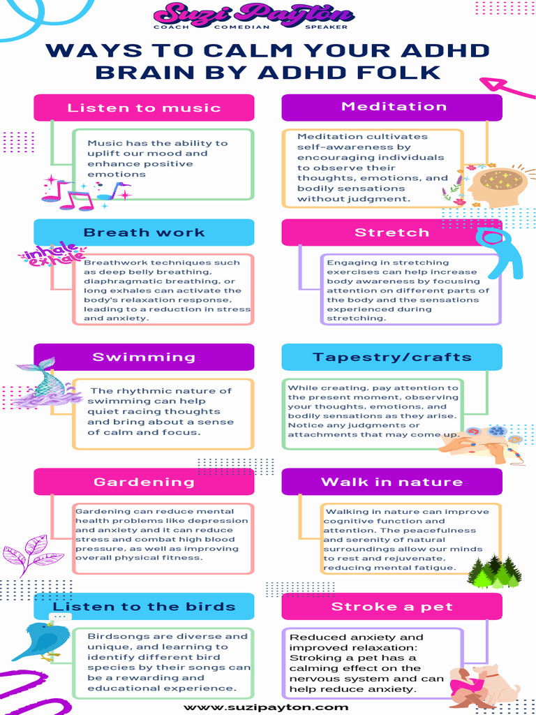 ADHD - Calm Your Brain Tips - Suzi Payton | PDF | Relaxation ...