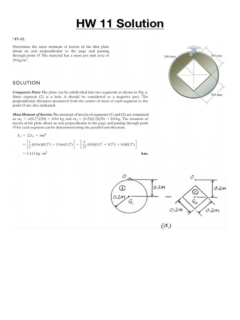 HW 11 Solution | PDF