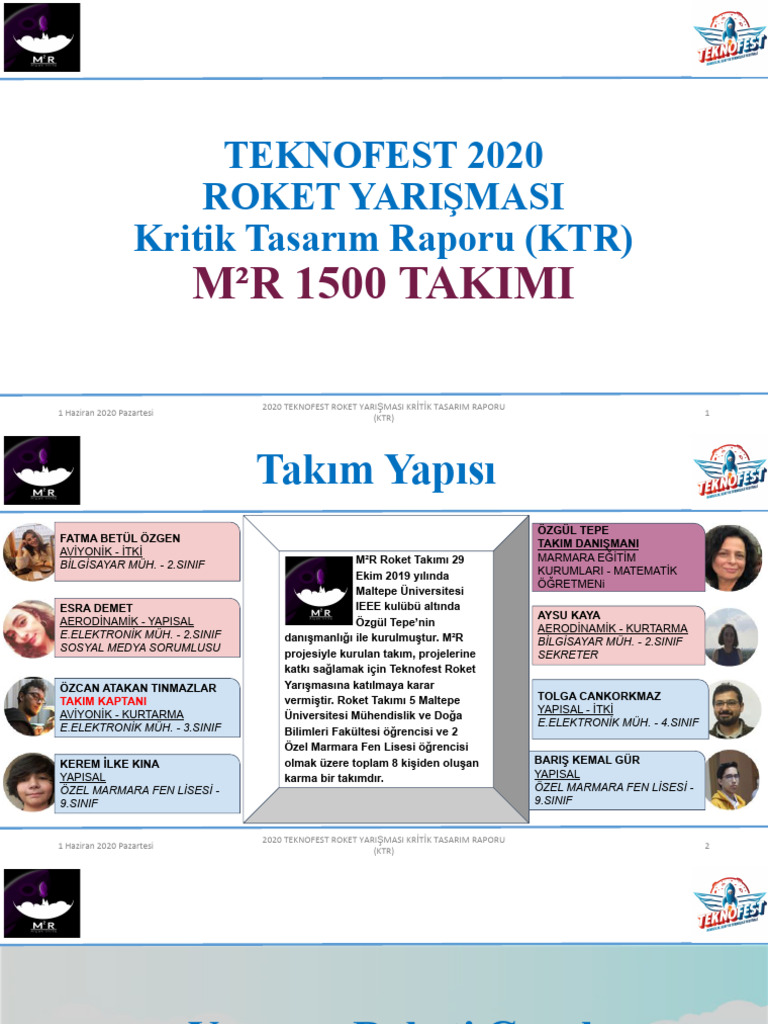 M R 1500 Roket Takımı KTR | PDF
