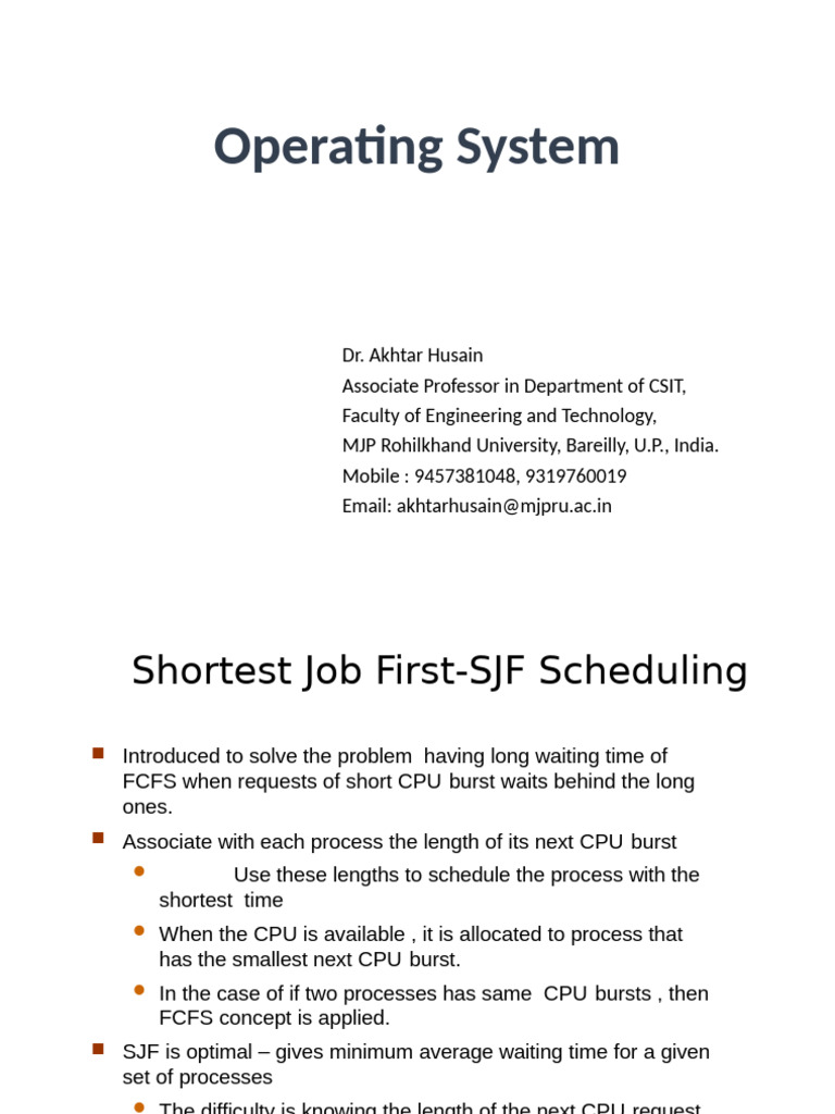 CPU Scheduling SJF RSJF Dated 07-08-2024 | PDF | Scheduling (Computing) | Algorithms