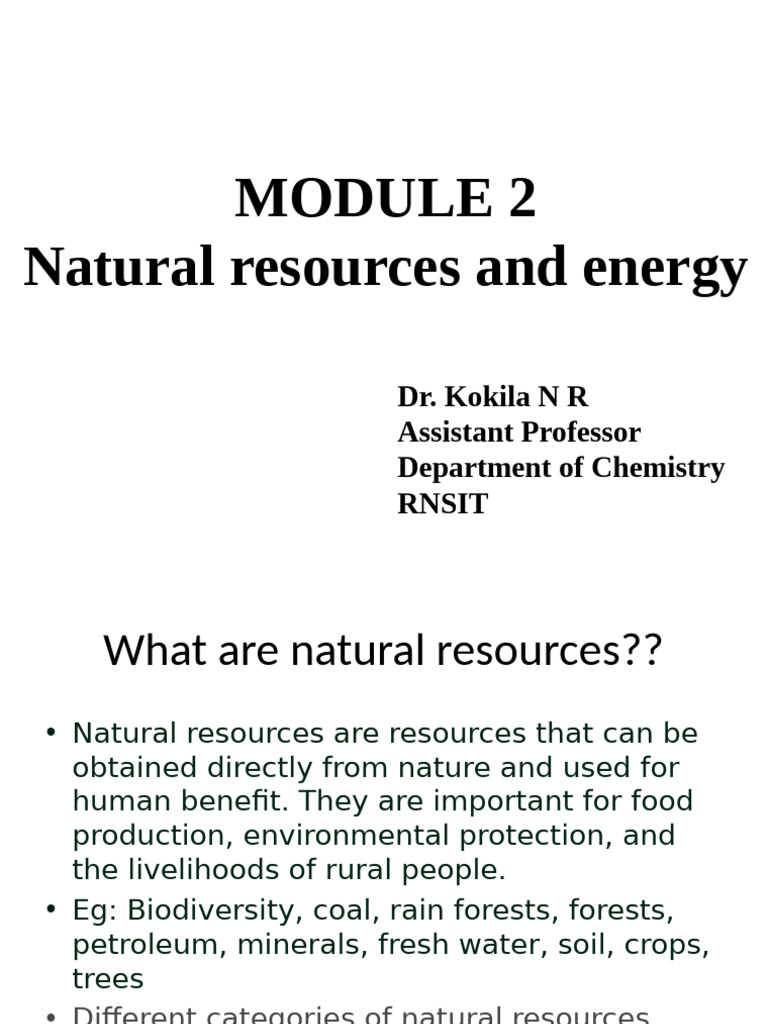 EVS module 2 | PDF | Water | Drinking Water