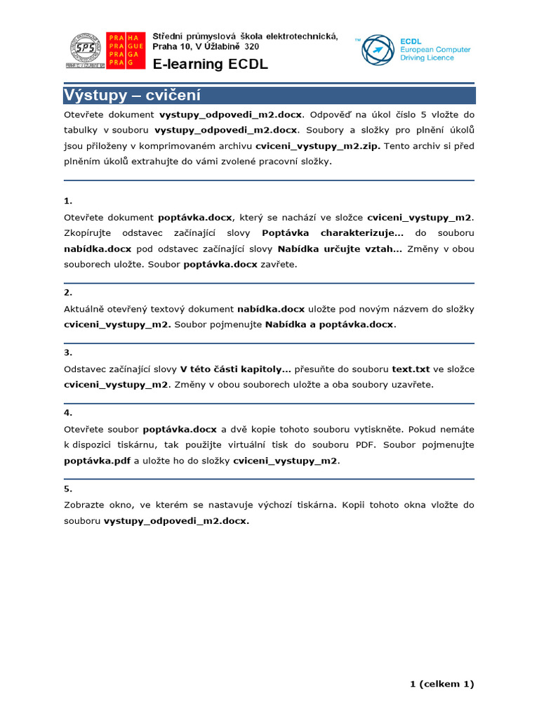 Vystupy Otazky m2 | PDF