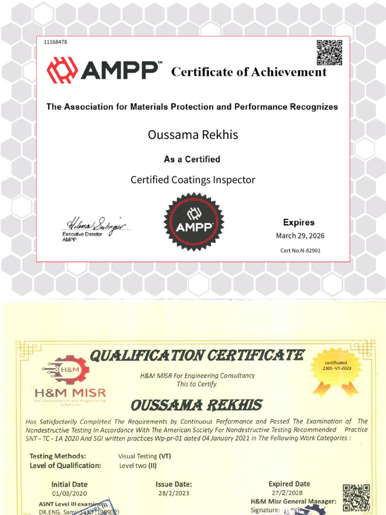 Att Oussama Rekhis Qa-Qc Cip2 | PDF