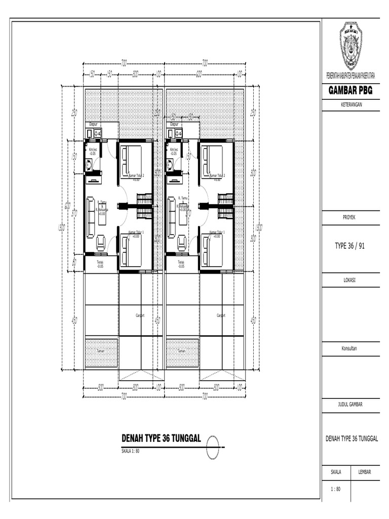 Denah 36 Tunggal | PDF