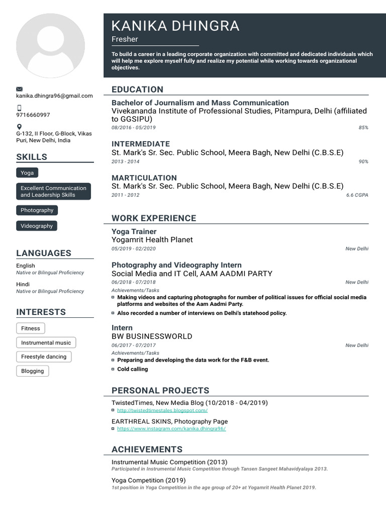 KANIKA's Resume | PDF