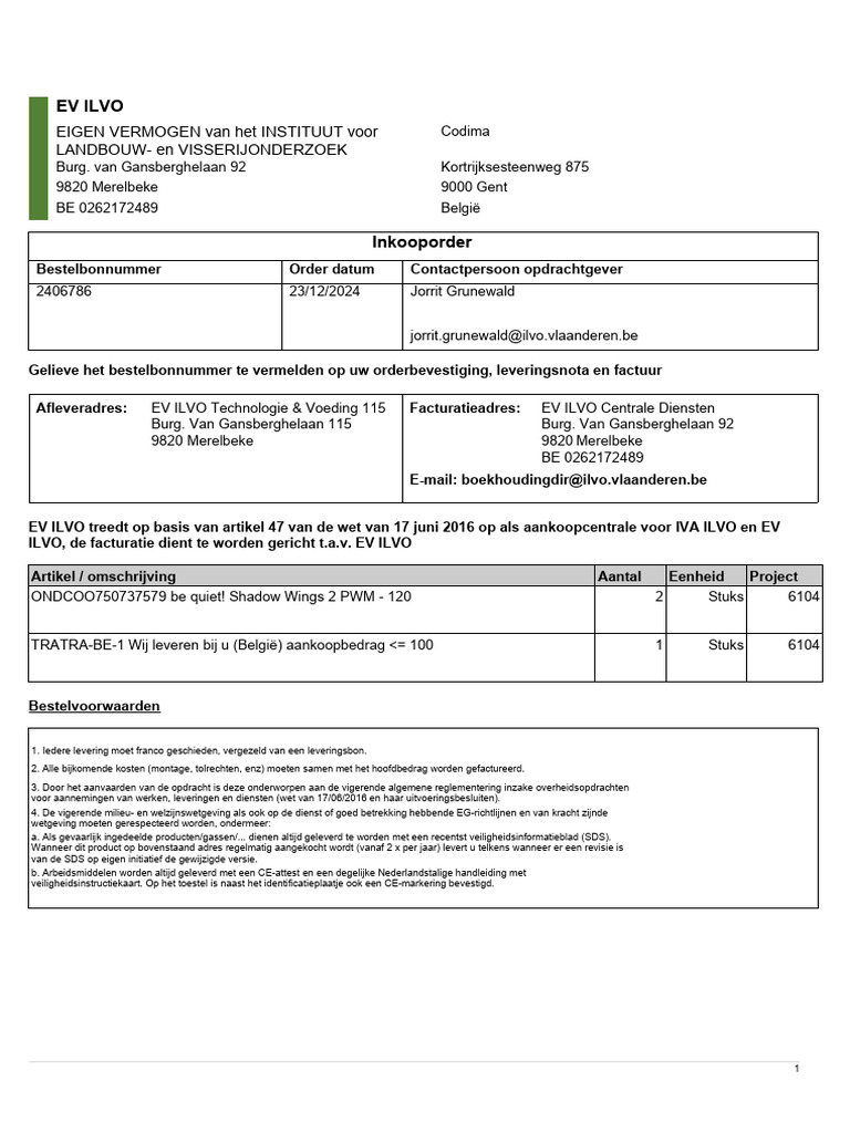 Inkooporder_2406786 | PDF