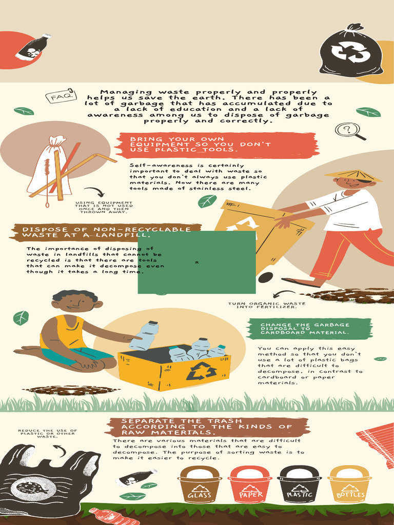 Creative Waste Properly and Correctly Colorful Infographic | PDF ...