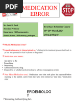 Medication Errors PPT 1 | PDF | Medical Error | Chemistry