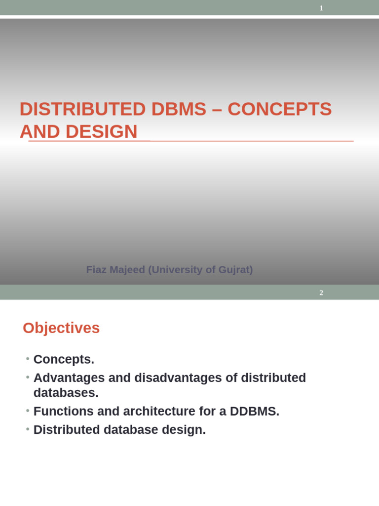 Week 12- Distributed Databases | PDF | Databases | Replication (Computing)