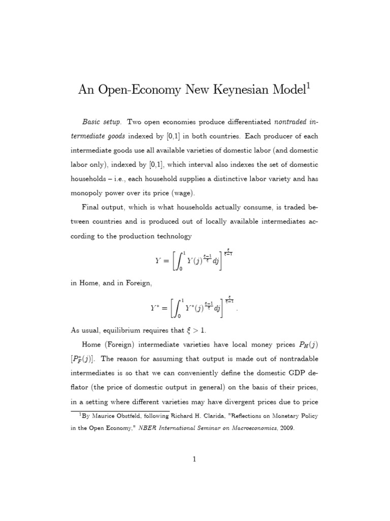 New Keynesian Model | PDF | Labour Economics | Autoregressive Model