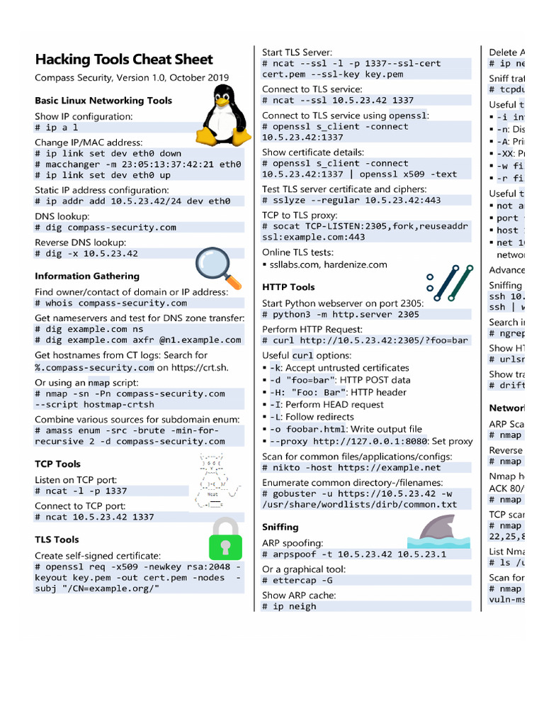 Hacking Tools Cheat Sheet Pdf 3916