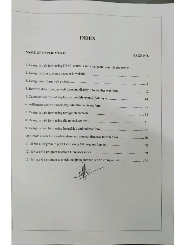 ASP.net Lab File | PDF