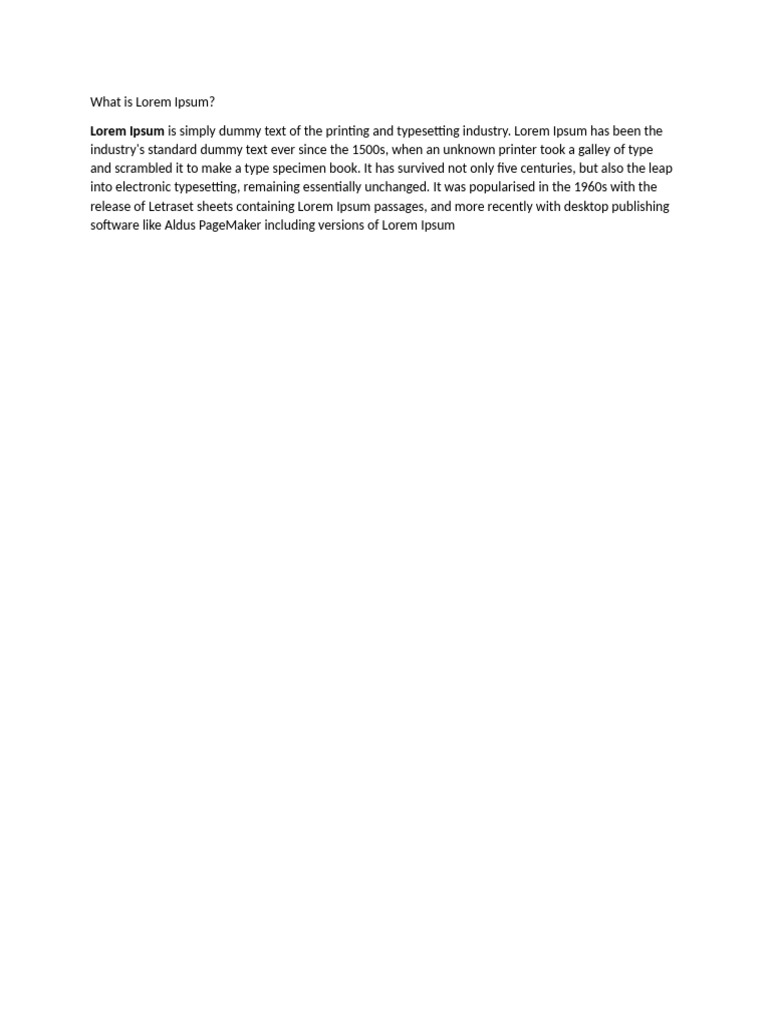 Understanding Lorem Ipsum Text Usage | PDF