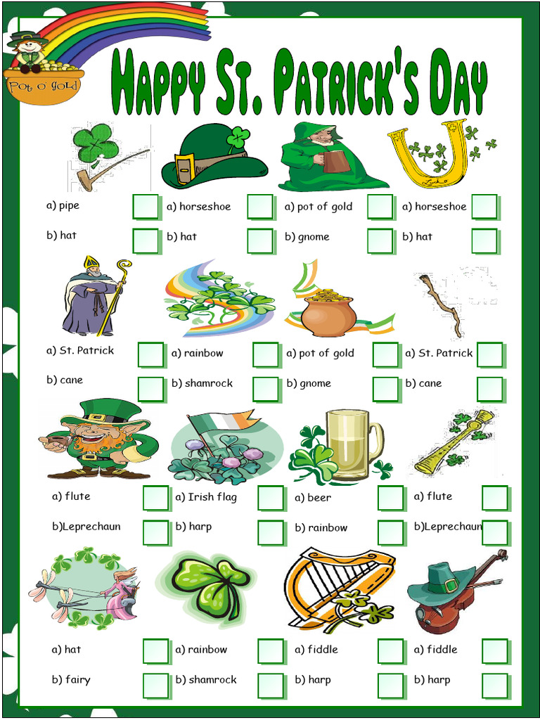 ST Patricks Worksheet1 PDF | PDF