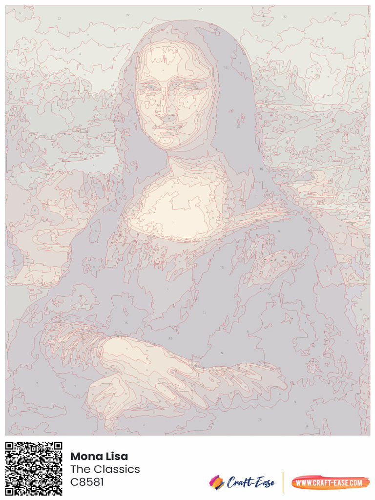 Coloring by Numbers - Craft-Ease - Com - Mona Lisa - The Classics ...