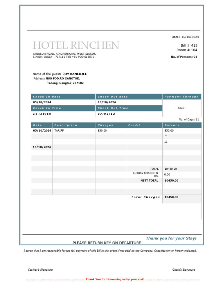 Rinchenpong Hotel Rinchen | PDF | Hotel