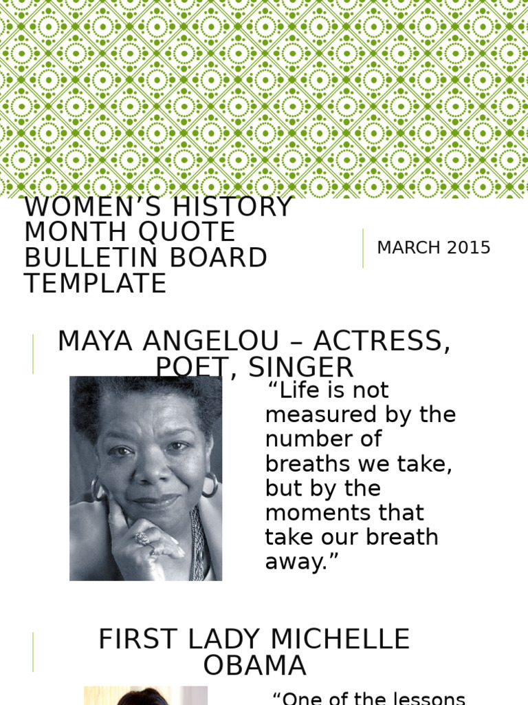 Womens History Month Quotes | PDF