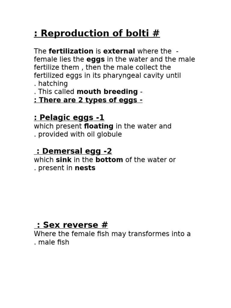 Reproduction of Bolti | PDF