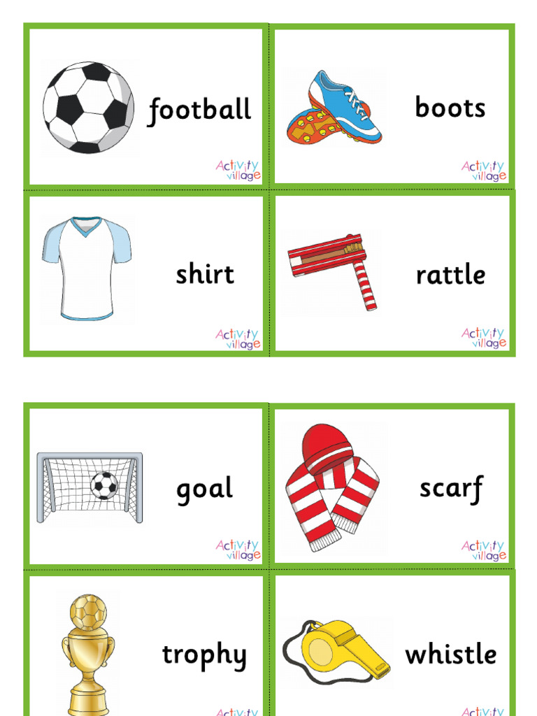 Football Flashcards Small | PDF