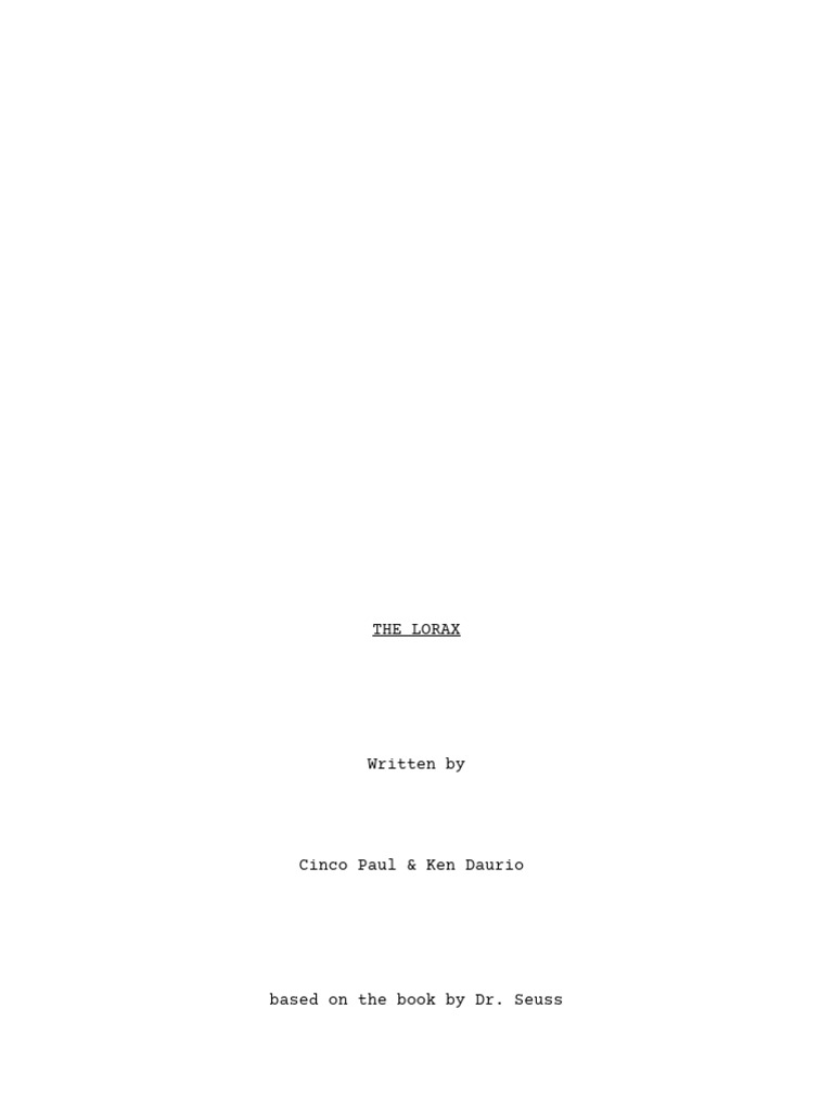 The LORAX | PDF