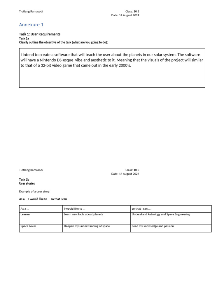 Annexure Task 1 Grade 10 IT | PDF | Computing