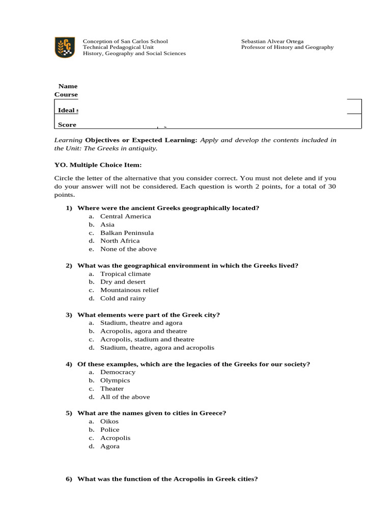 Prometheus and Greek Myths Quiz | PDF | Twelve Olympians | Prometheus