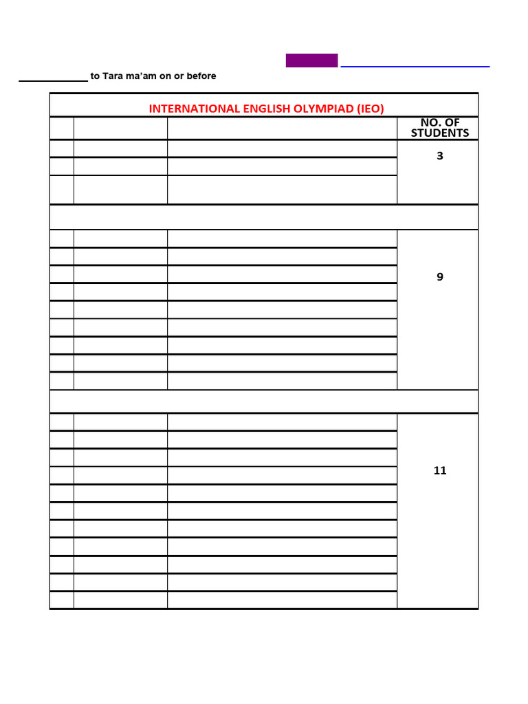 Sof Second Level 2024-25 List | PDF