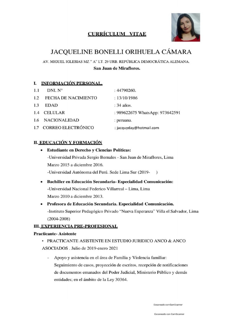 CV Practicante | PDF