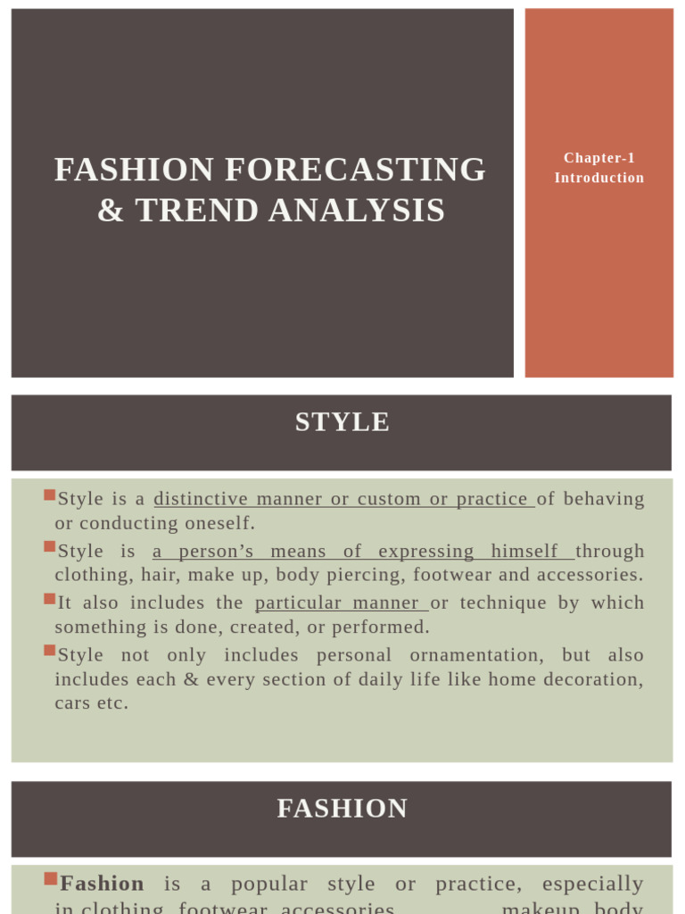 Fashion Forecasting Guide | PDF | Fashion | Brand