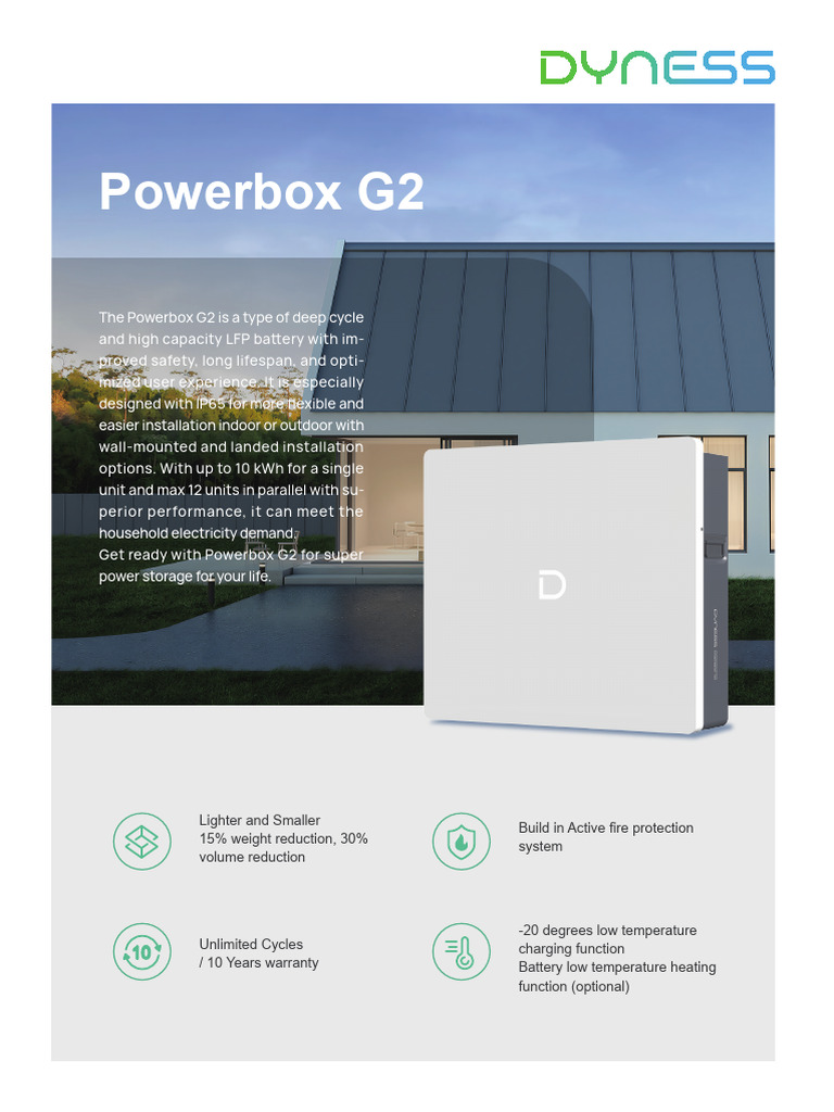 Powerbox G2: High Capacity LFP Battery | PDF | Battery Charger | Power ...