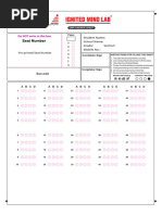 OMR Sheet Instructions | PDF | Writing Implements | Stationery