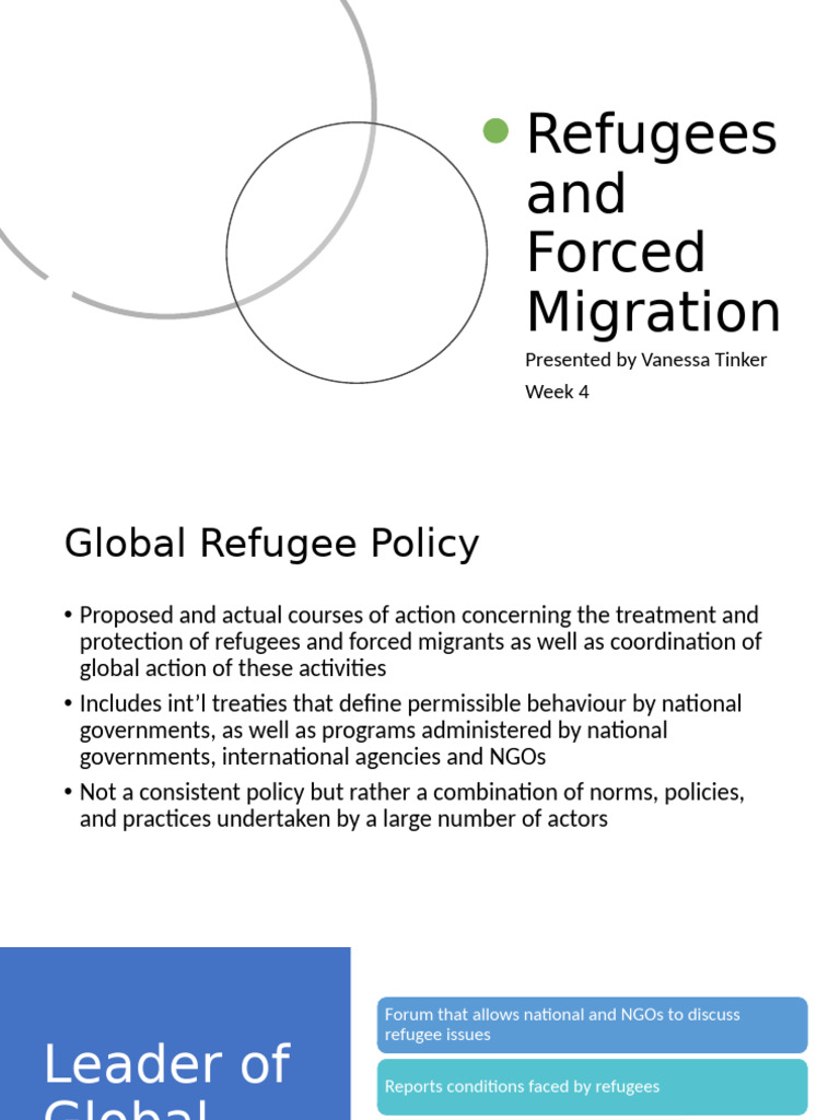 Week 5 - Seeking Asylum, Refugee Determination, Rise of Restrictions ...