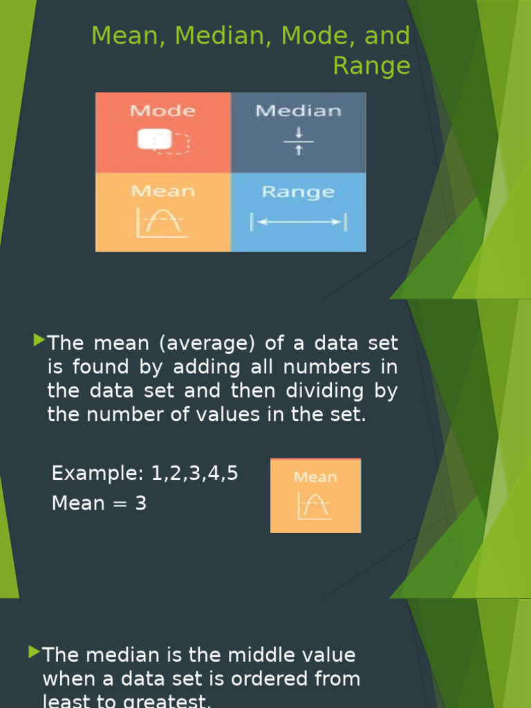 Mean, Median, Mode, and Range Explained | PDF